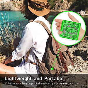 UFOPETIE Card Case for Nintendo Switch Game Card,Compatible with Nintendo Switch Case Animal Crossing Theme,Game Case for Animal Crossing Cards,for Switch Accessories-Leaf Grey-Thumb Grip 2PCS