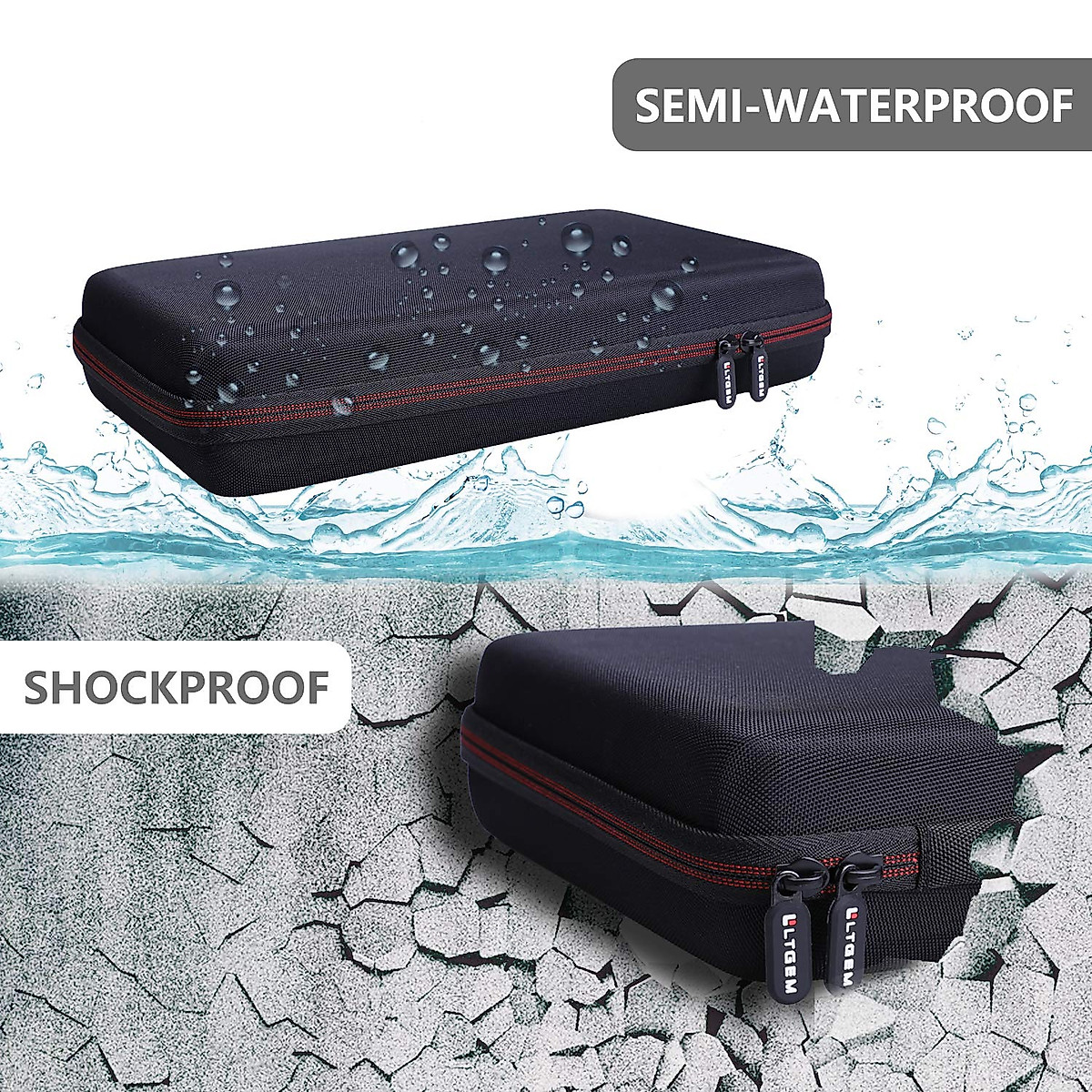 LTGEM DJ Controller Case for Hercules DJControl Inpulse 200 - Hard Storage Travel Protective Carrying Bag