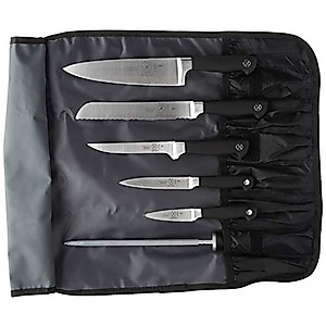 Mercer Culinary Genesis 7-Piece Forged Knife Roll Set
