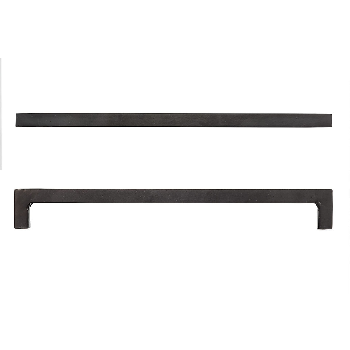 Richelieu Hardware BP9466320900 Sheffield Collection 12 5/8-inch (320 mm) Center-to-Center Matte Black Traditional Rectangular Pull Handle for Barn Doors, Cabinets, Drawers, and Furniture