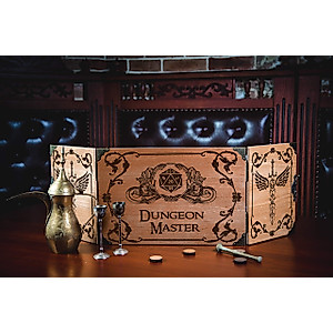 Personalizable Game Master Screen made for Board Role Playing Game - Wooden Handcrafted GM Screen Set - DM Gift Idea - Gifts for Him and Her (Game Master)