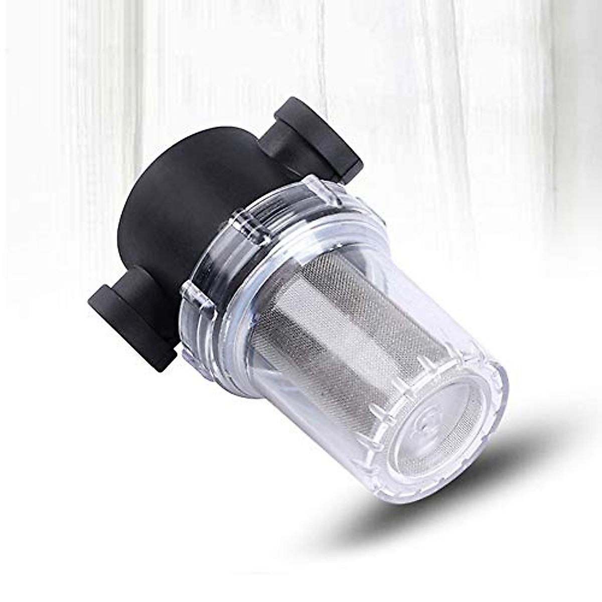 Denpetec 1Pcs Garden Pond 1 inch Inline Mesh Strainer Water Pump Filter Irrigation High Flow Pipeline Filter Garden Interface Strainer(Size:40 mesh)