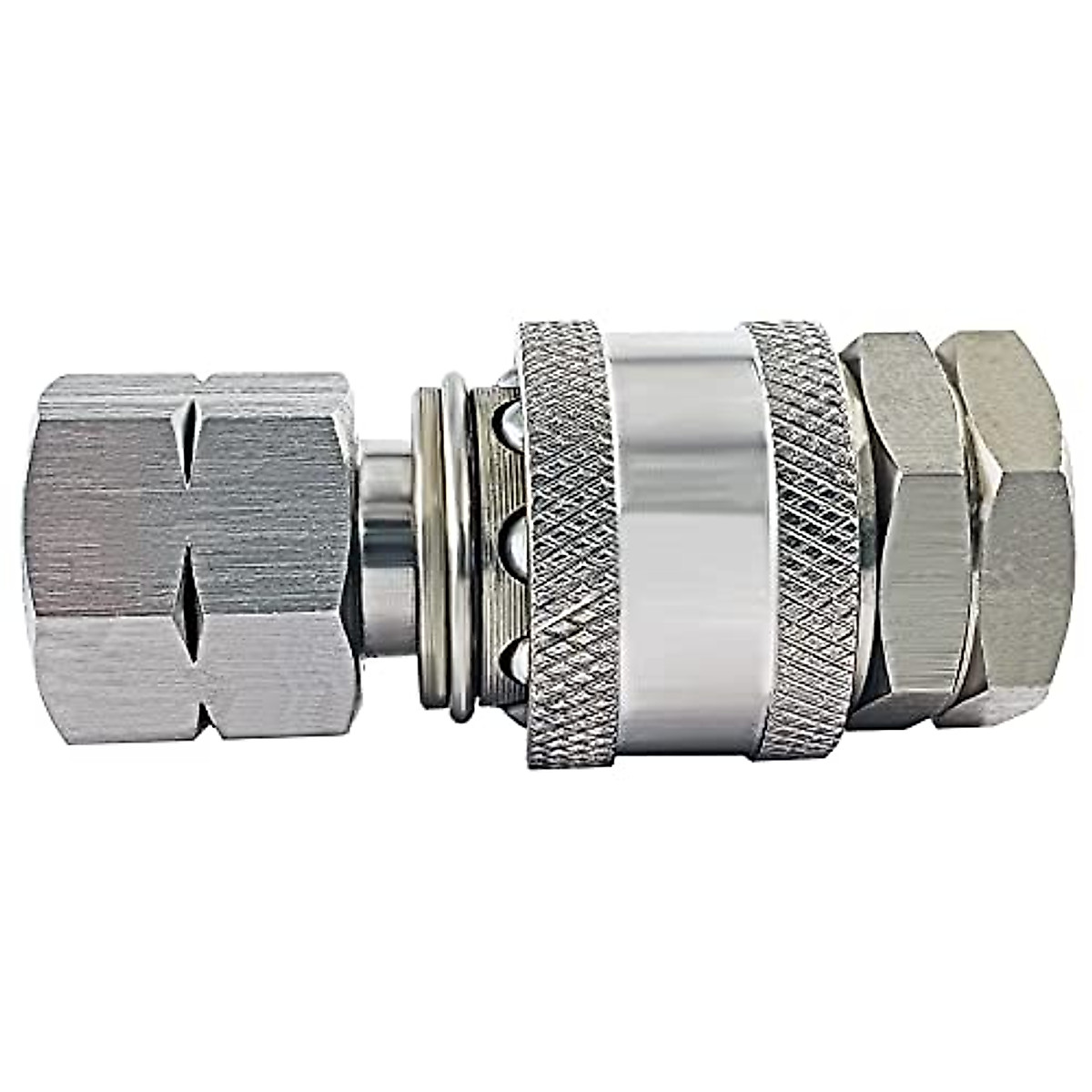 Ultimate Washer UW16-PWCD05 1/4-Inch Stainless Steel Quick Connect Pressure Washer Adapter Set, Max Pressure 5000 PSI Rating