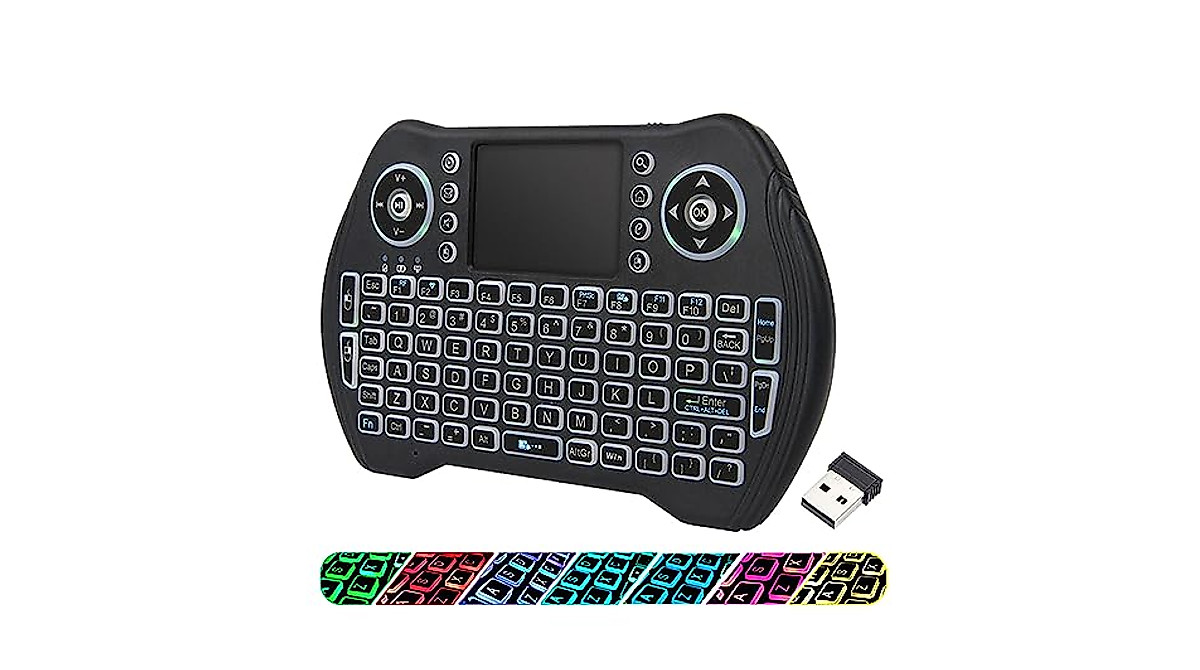 Easytone Backlit Mini Wireless Keyboard Touchpad Mouse Combo With Rechargable Li Ion Battery