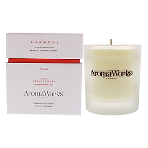 AromaWorks London Harmony Candle | Creates a Calm Enhancing Atmosphere | Provides a Sense of Happiness | Naturally Scented | 100% Pure Essential Oils (2.64 Oz)