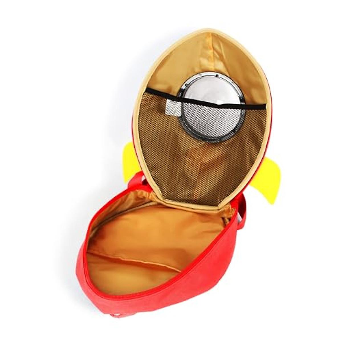 Supercute Kids Rocket Backpack, Toddler Travel Backpack for 3-8 Year Old Boys Girls Waterproof Bookbag for Student (Red)