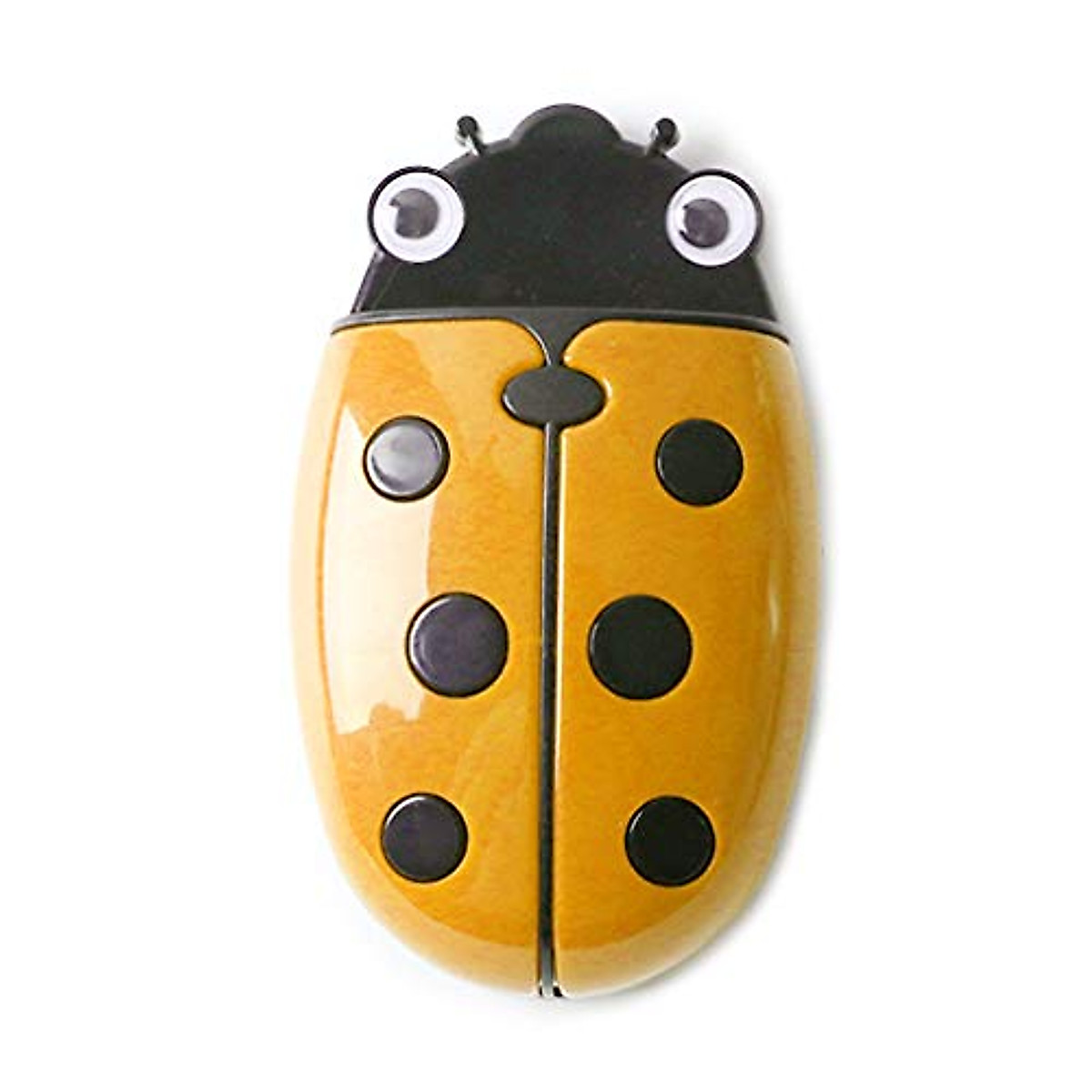 Linxueyi Cute Ladybug Fridge Magnetic Storage Box Eraser Whiteboard Pen Organizer Save Space Kitchen Container Holder-Red