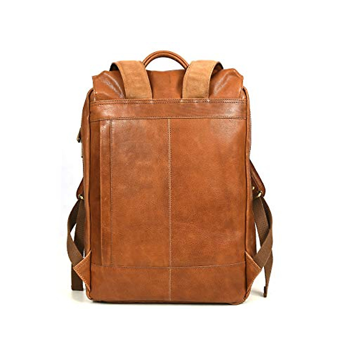 Genuine Leather Chef Knife Bag Retro Backpack | 20+ Slots for Knives and Chef Tools | Hidden Back Pocket for Tablet | Sturdy Knife Bags For Chefs & Culinary Students | Light Brown