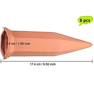 JULIAS 8 Pcs Vacation Plant Waterer Terracotta Plant Waterers Self Plant Watering Spikes Terracotta Wine Bottle Stake Set Plant Watering Devices