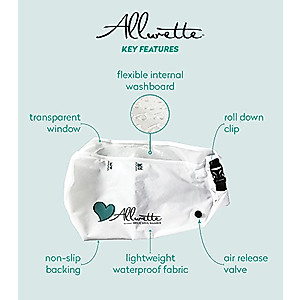 Allurette Wash Bag - Delicates Laundry System for Lingerie, Active Wear and Gentle Hand Wash Clothes