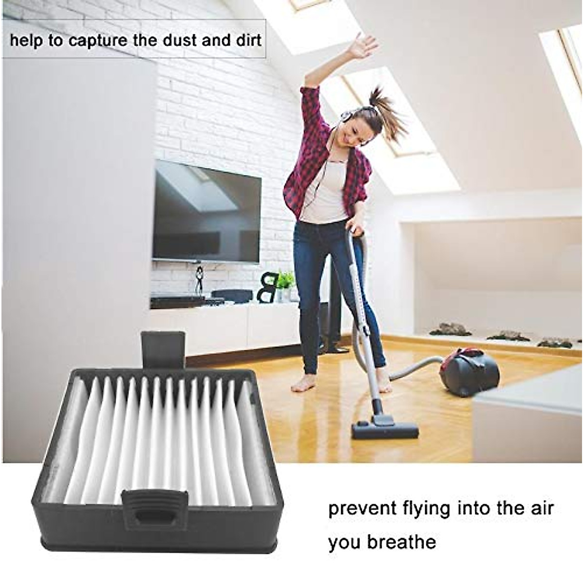 A32VC04 Filter, Hand Vacuum Filter Support Assembly Compatible with Ryobi P712 P713 P714K, Replace 019484001007 533907001 (4 Packs)