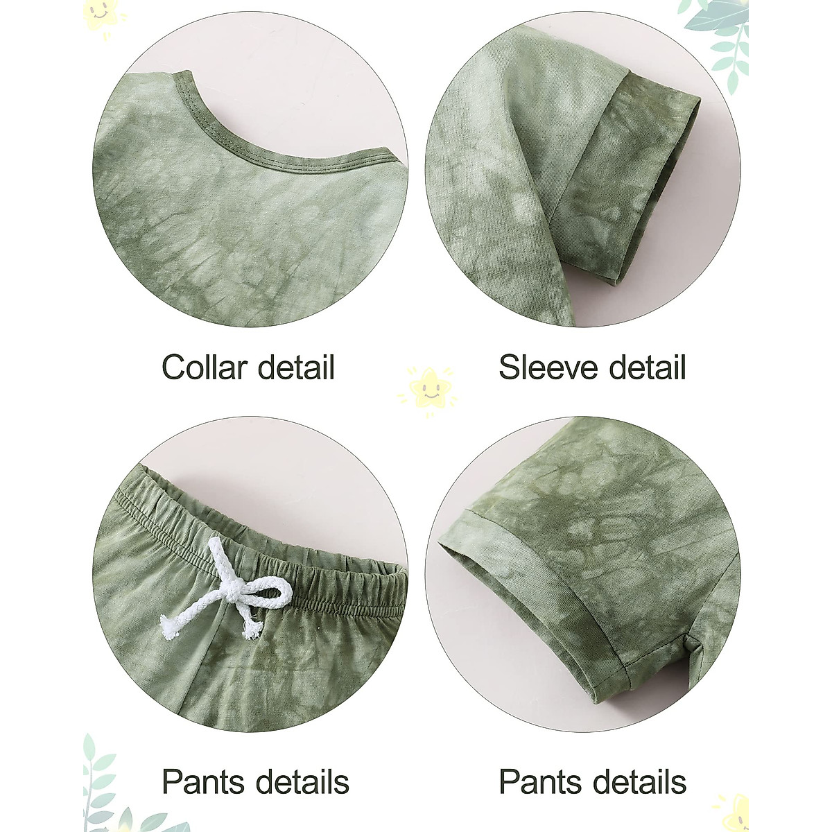 ZOEREA Toddler Baby Boy Clothes Tie Dye Outfits 6M-4T Infant Kid Short Sleeve T-Shirt + Short Pants Boy Summer Clothes Sets