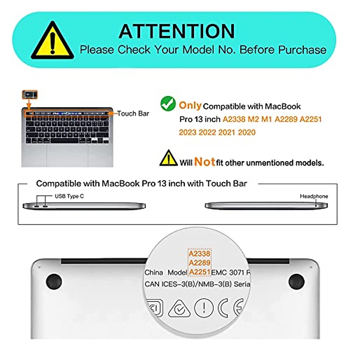 MOSISO Compatible with MacBook Pro 13 inch Case M2 2023 2022 2021 2020 A2338 M1 A2289 A2251 with Touch Bar Touch ID, Heavy Duty Plastic Hard Shell Case with TPU Bumper & Keyboard Cover, Army Green