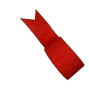 Red and White Crepe Paper Streamers (2 Rolls Each Color) MADE IN USA!