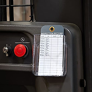 24 Pack Safety Inspection Tags, Record Label Tags with Cable Ties for ...