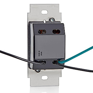 Leviton Trimatron Rotary Fan Speed Control Switch, 5A, Full Range, Variable Speed, Single Pole, 6616-W, White, Image