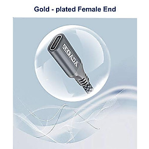 AkoaDa USB C Extension Cable 5FT/1.5M [100W 10Gbps], USB-C 3.2 Extension Cable USB C Extender Cable 4K Video,Compatible with Oculus Link Thunderbolt 3 MacBook Pro/Air, iPad Pro 2020, More