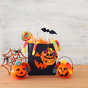 Winlyn 30 Kits Fall Halloween Pumpkin Decorations DIY Pumpkin Craft Kits Foam Pumpkin Shapes with Halloween Stickers Jack-O'-Lantern Face Stickers for Kids Gift Favors Art Project Classroom Activity