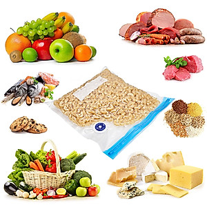 VICARKO Reusable Sous Vide Bags 3 Sizes - 30 Pack with Hand Pump, Sealing Clips for Sous Vide Cooking and Food Storage