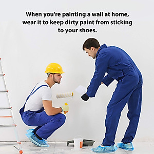 Disposable Boot and Shoe Covers for Floor, Carpet, Shoe Protectors, Durable Non-Slip (Blue, 400)