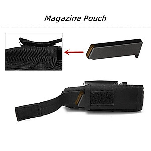 Vdones Gun Holster for Pistol Concealed Carrying Pistol Holster for Men Women with Magazine Pouch Fit for Left Right Hand Hand