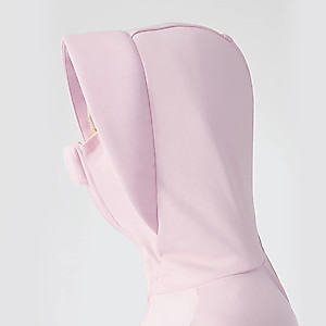 OH! ANY TIME ANY WEAR Womens UPF 50+ Long Sleeve Shirt Sun Protection Hoodie Jacket Lightweight Running Hiking Cycling Outdoor Full Zip Tops 19SSF051,Peach, Medium