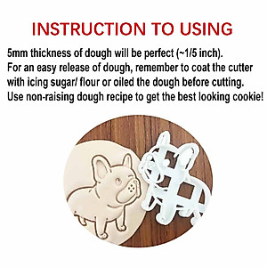 French Bulldog Cookie Cutter, Frenchie Dog Shaped Mold