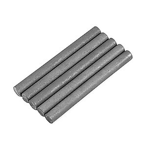 5Pcs 99.9% Graphite Electrode Cylinder Rod Length 100mm Diameter 10mm