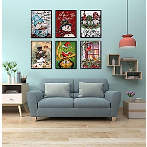 6 Pack Christmas Diamond Painting Kits for Adults ，5D DIY Diamond Art Full Round Drill Crystal Rhinestone Crafts - Gem Art Paint with Diamonds for Gift and Home Wall Decor 12X16Inch