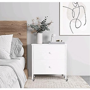 MSWY 1.5" Tiny Threaded Stem Caster Wheels with Brakes,1/4"-20x1" Heavy Duty Low Profile Swivel Replacement Castors for Small Mini Shopping Carts & Funiture, 50lbs per Wheel Set of 4