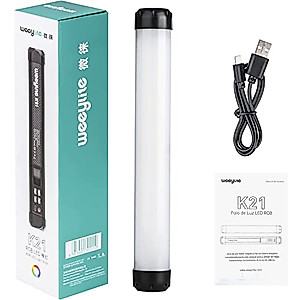 Handheld Light Wand, K21 RGB Light Stick Tube, APP Control 2500K-8500K LED Light Stick Wand for Night Light Painting Photography Video Tiktok Vlog YouTube
