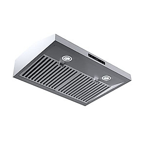 Blue Ocean 30" RH76TUC 500 CFM Stainless Steel Under Cabinet Range Hood | 6-Speed LED Display Touch Screen