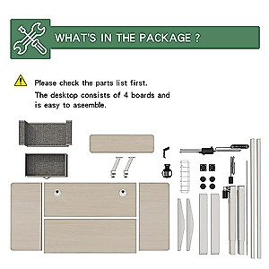 BUNOEM Height Adjustable Electric Standing Desk with One Drawer, Table with Storage Shelf, Sit & Stand Home Office Desk with Storage Space (Oak, 63x30)