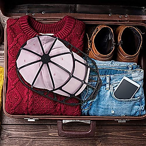 Der Rose 2 Pack Baseball Hat Washer for Washing Machine,Cap Washer Frame Cage,Hat Cleaner Protector Hat Rack for Baseball Caps