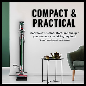 TechOrbits Docking Station Organizer - Vacuum Stand and Attachment Holder, Compatible with Cordless Dyson Vacuum Cleaner V12, V11, V10, V8 and V7 Models & Accessories