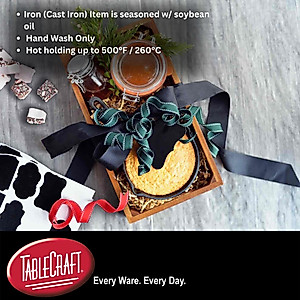 TableCraft Cast Iron Mini Skillet, 11 oz, Black