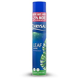 Chrysal Leaf Shine Spray, 16.8 ounce– For Indoor Plants Makes Leaves Glossy, Clean and Beautiful – Easy to Use Aerosol Plant Spray, Prevent Dust and Evaporation for up to 4 Weeks
