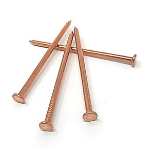 Dubbs Hardware - 3.5 Inch Copper Nails Pack of 22 - Pure Copper Nail Spikes USA Made - Solid Reliable Used for Trees, Stumps, Landscaping, and Hobbies