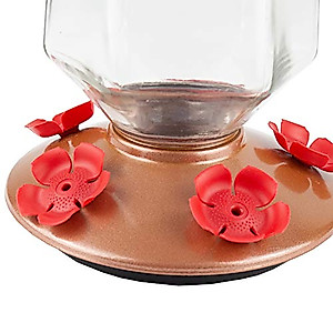 Perky-Pet Perky Pet 9109-1SR Crystal Top-Fill Glass Hummingbird Feeder – 28 oz, Bronze