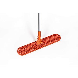 24" Dust Mop Frame with Plastic Handle and Clip-On Connector Shank-Free (Box of 4) 100% Made in USA