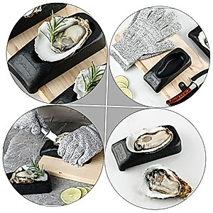 4pcs Oyster Seat Seafood Tools Seafood Tray Pallet Shellfish Shucking Clamp Clam Shucking Board Shellfish Shuckin Clamp PVC Kicthenware Oyster Trays PVC Oyster Holder Clams Suite/1697