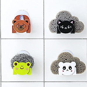 RYGRZJ Sink Rack Kitchen Drainer Rack,Suction Cup Sink Drain Rack Sponge Storage Holder for Kitchen Organizer Bathroom Accessories