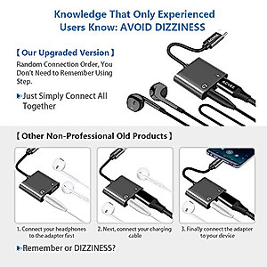 AGVEE USB-C to 3.5mm Headphone Adapter, Type-C Aux Jack Earbuds Splitter, USBC Audio TRRS Mic Earphones Dongle, PD 30W Charging Converter for Samsung S21 S20, Note 20 10, Pixel 2 3 4 XL, Gray