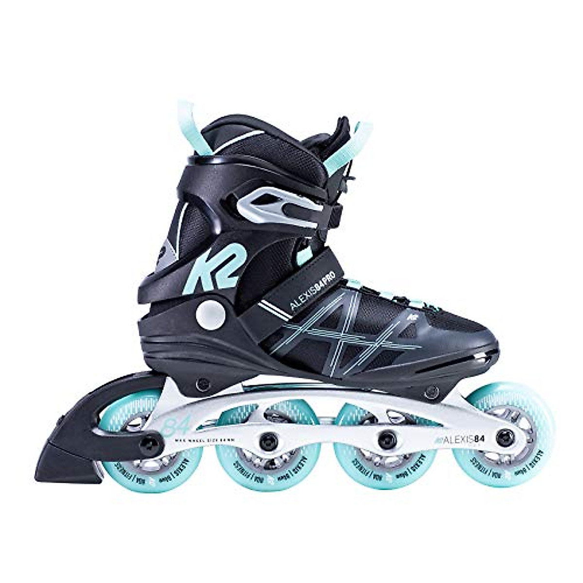 K2 Skate Womens Alexis 84 Pro Inline Skate, Black_Blue