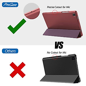 ProCase Smart Case for Galaxy Tab a7 10.4 Inch 2022 2020 (SM-T509 T500 T503 T505 T507), Protective Stand Case Hard Shell Cover for 10.4 Inch Galaxy Tab a7 10.4 -Wine