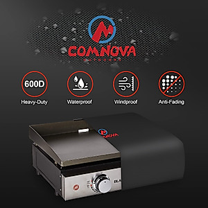 Comnova Griddle Cover for Blackstone Tabletop Griddle 22 Inch - 600D Flat Top Griddle Cover for Blackstone 22" Tabletop Griddle Heavy Duty Waterproof, Griddle Cover for Blackstone 1666, 1840 and More