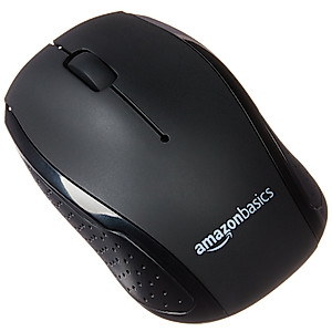 Amazon Basics 2.4GHz Wireless Computer Keyboard and Mouse Combo, Quiet and Compact US Layout (QWERTY), Black