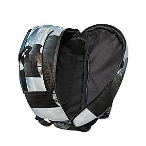 AUUXVA TropicalLife Pirate Ship Backpacks School Bookbag Shoulder Backpack Hiking Travel Daypack Casual Bags