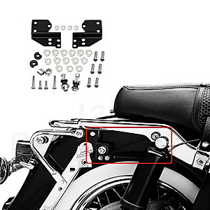 Benlari Detachable Front Docking Hardware Kit Compatible for Harley Davidson Touring 1997-2008 Road King Electra Glide Street Glide Road Glide Replace 53803-06