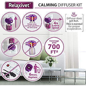 Cat Calming Pheromone Diffuser Kit | Improved DE-Stress Formula | Anti-Anxiety Treatment for Cats | Reduces Stress, Scratching, Fighting & Other Problematic Behavior (2 Diffusers + 2 Refills)